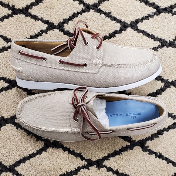 Peter Millar | Shoes | Peter Millar Washed Canvas Boat Shoes | Poshmark